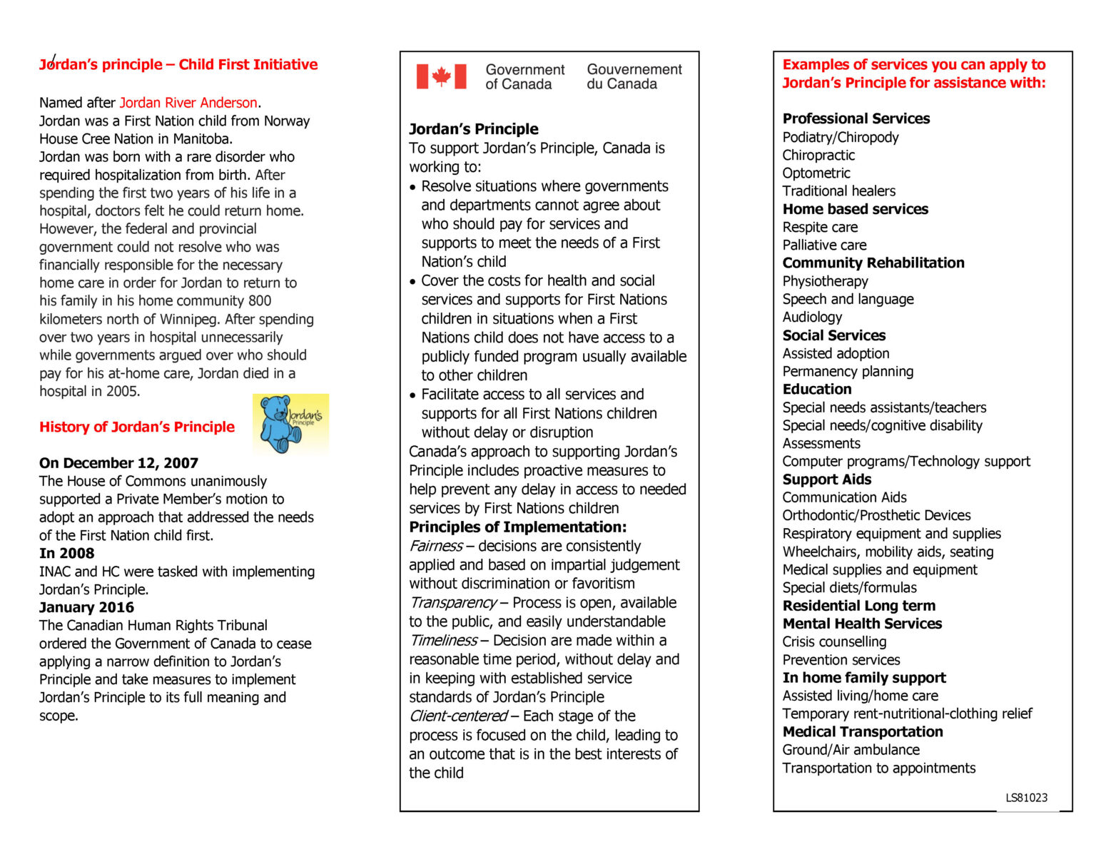 Jordan’s Principle